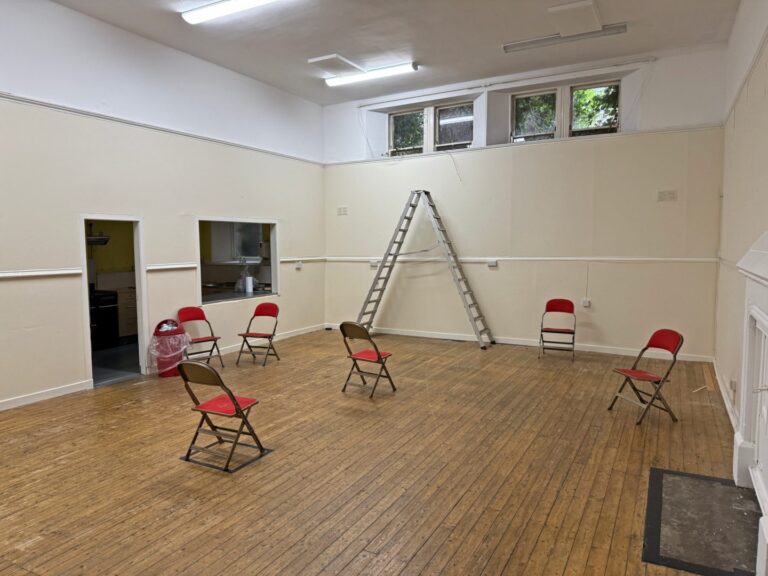 Stirling Cowane Centre: Refurb progress for Rubber Chicken Theatre