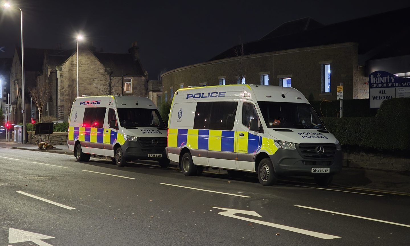 Perth church grounds taped off as police search path