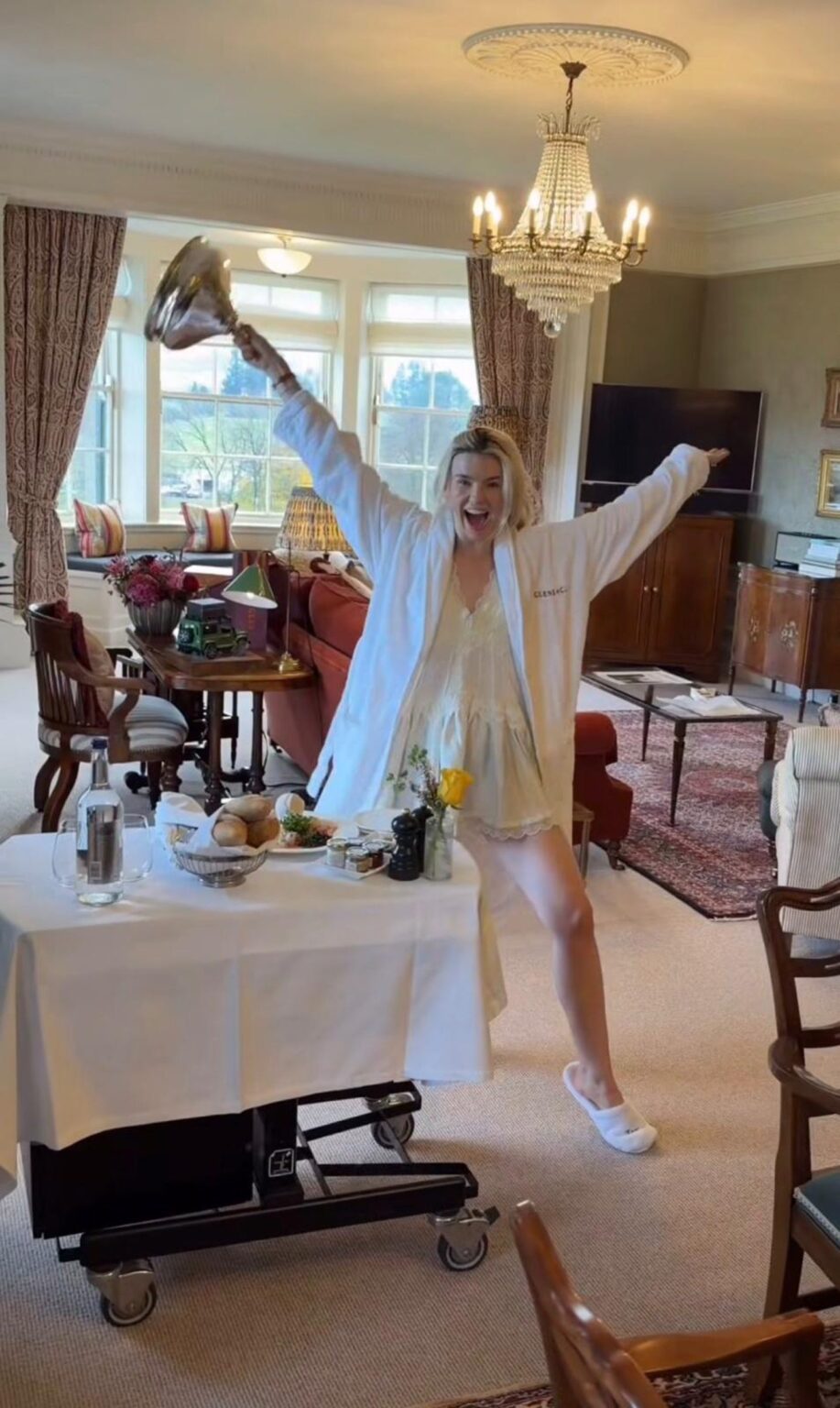 Georgia Toffolo says Gleneagles room 'most beautiful in world'