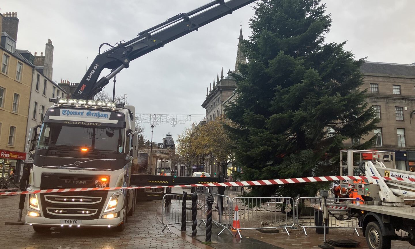 Photos as Christmas tree returns to Dundee's City Square