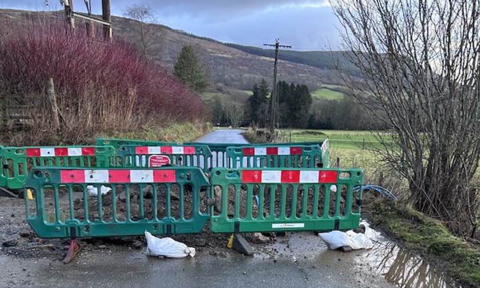 10-mile detour for Perthshire residents due to closure of key road