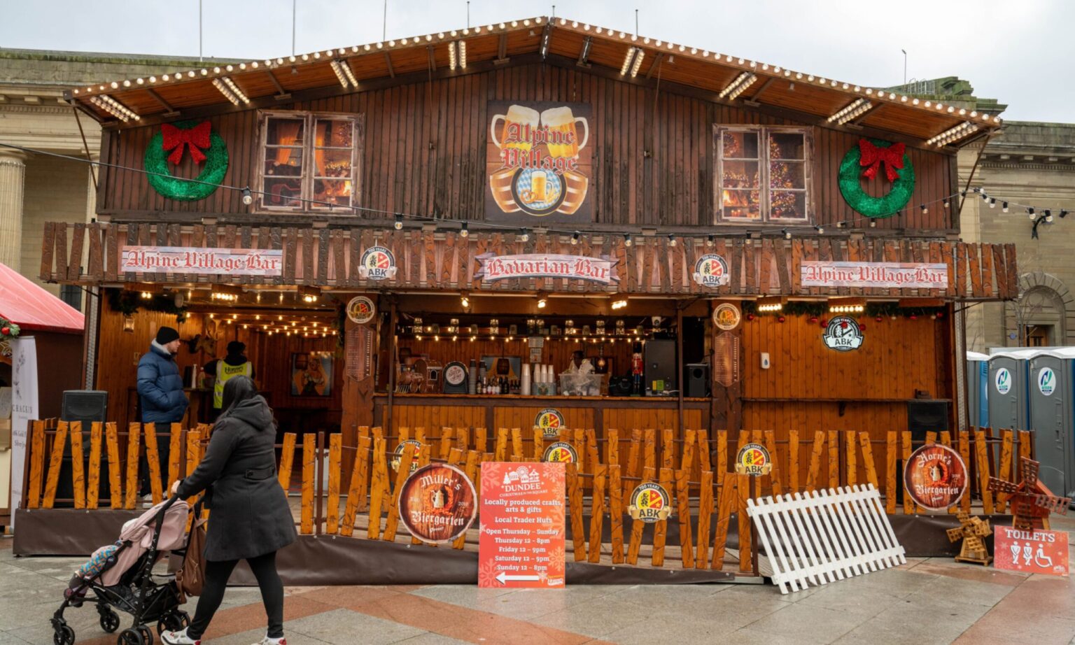 Food and drink prices at Christmas in the Square Dundee