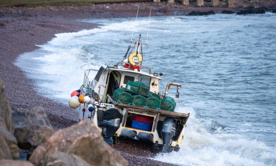 Angus fisherman 'missing at sea' after boat washed ashore