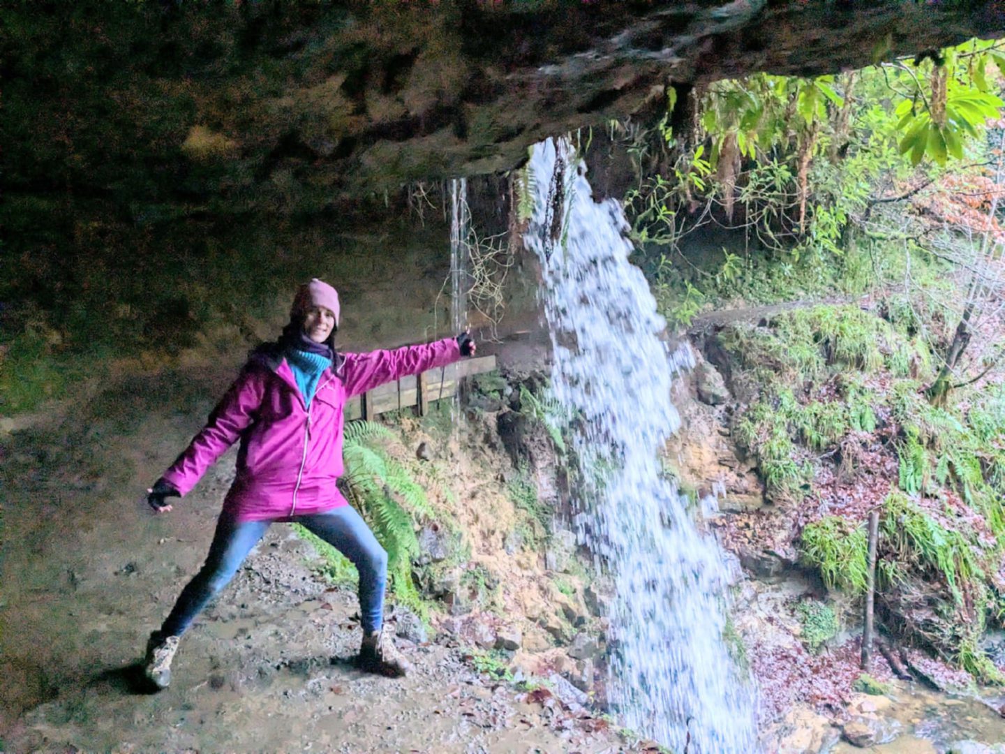 Exploring magical Maspie Den in Falkland