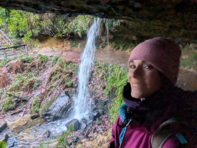 Exploring magical Maspie Den in Falkland