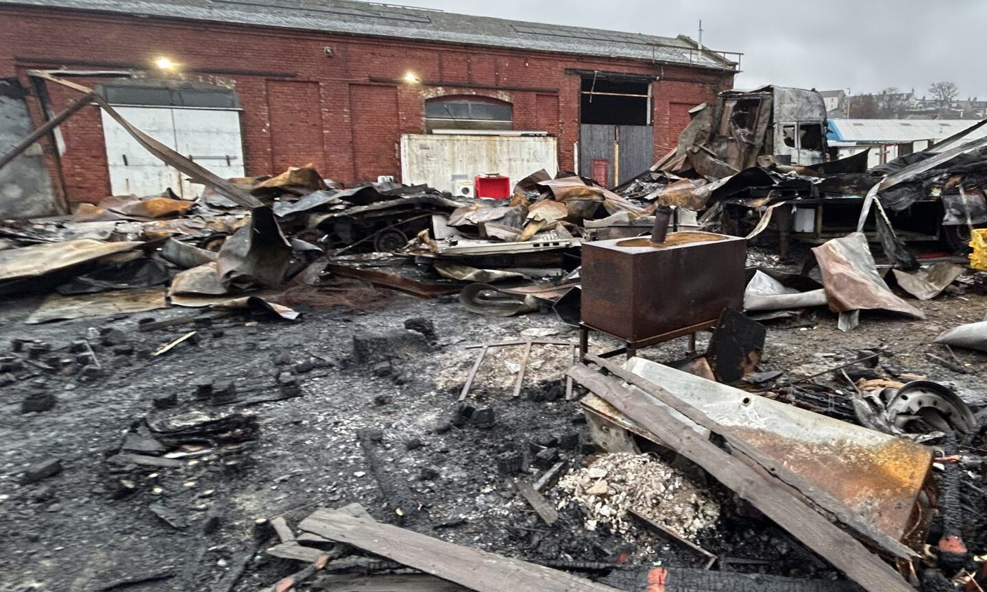 EXCLUSIVE: Images show 'total devastation' after Methil Docks fire