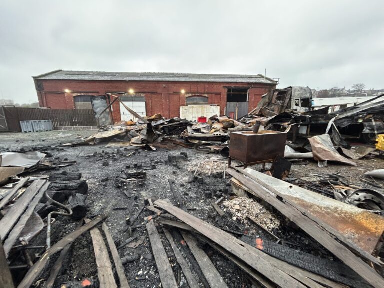 EXCLUSIVE: Images show 'total devastation' after Methil Docks fire