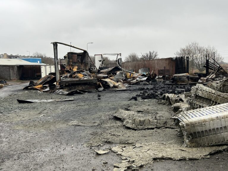 EXCLUSIVE: Images show 'total devastation' after Methil Docks fire