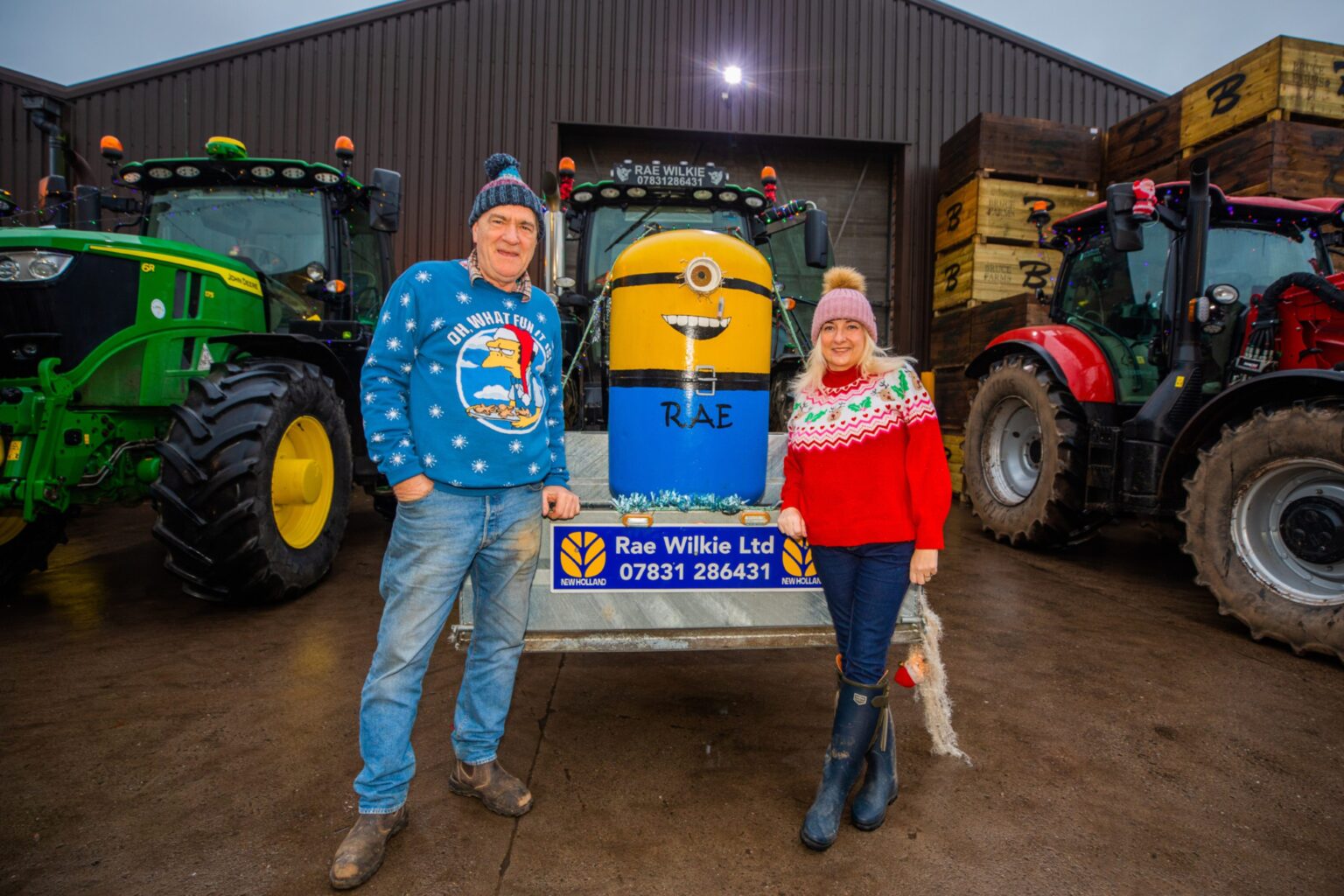 Christmas tractor run delights crowds in Arbroath streets