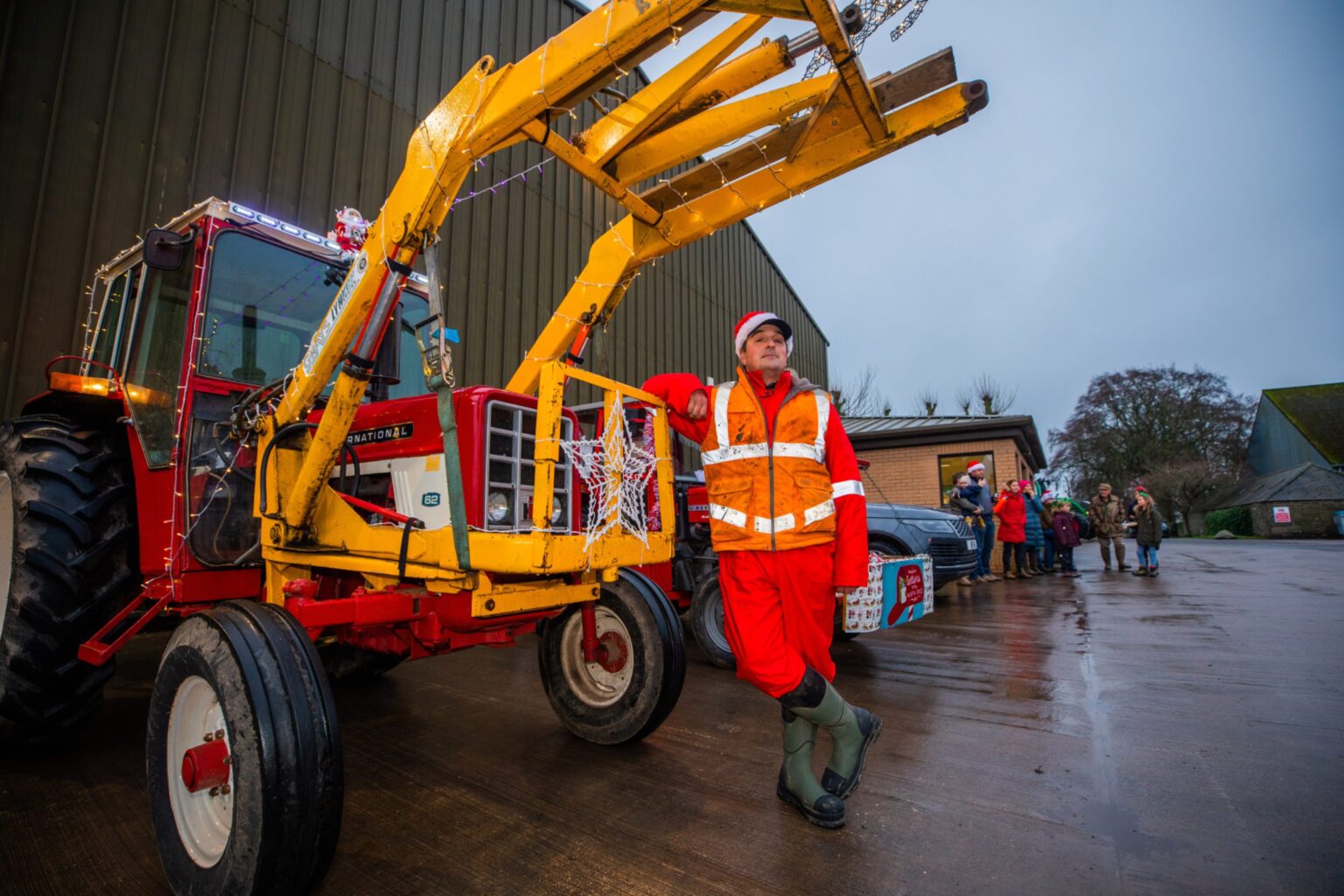 Christmas tractor run delights crowds in Arbroath streets