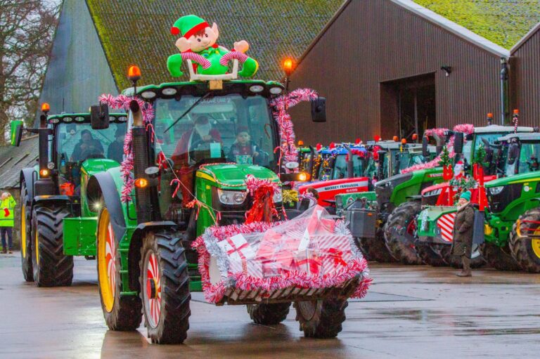 Christmas tractor run delights crowds in Arbroath streets