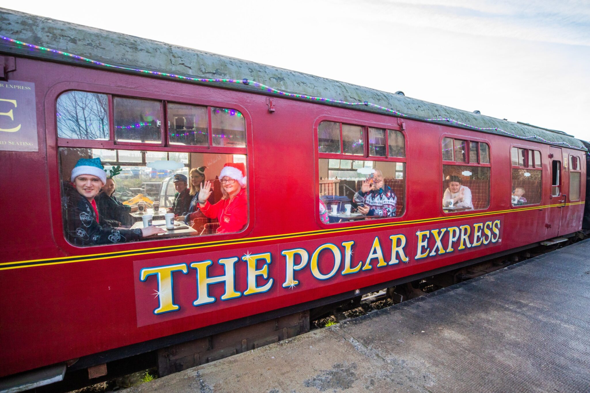 Polar Express train ride delights families in Brechin