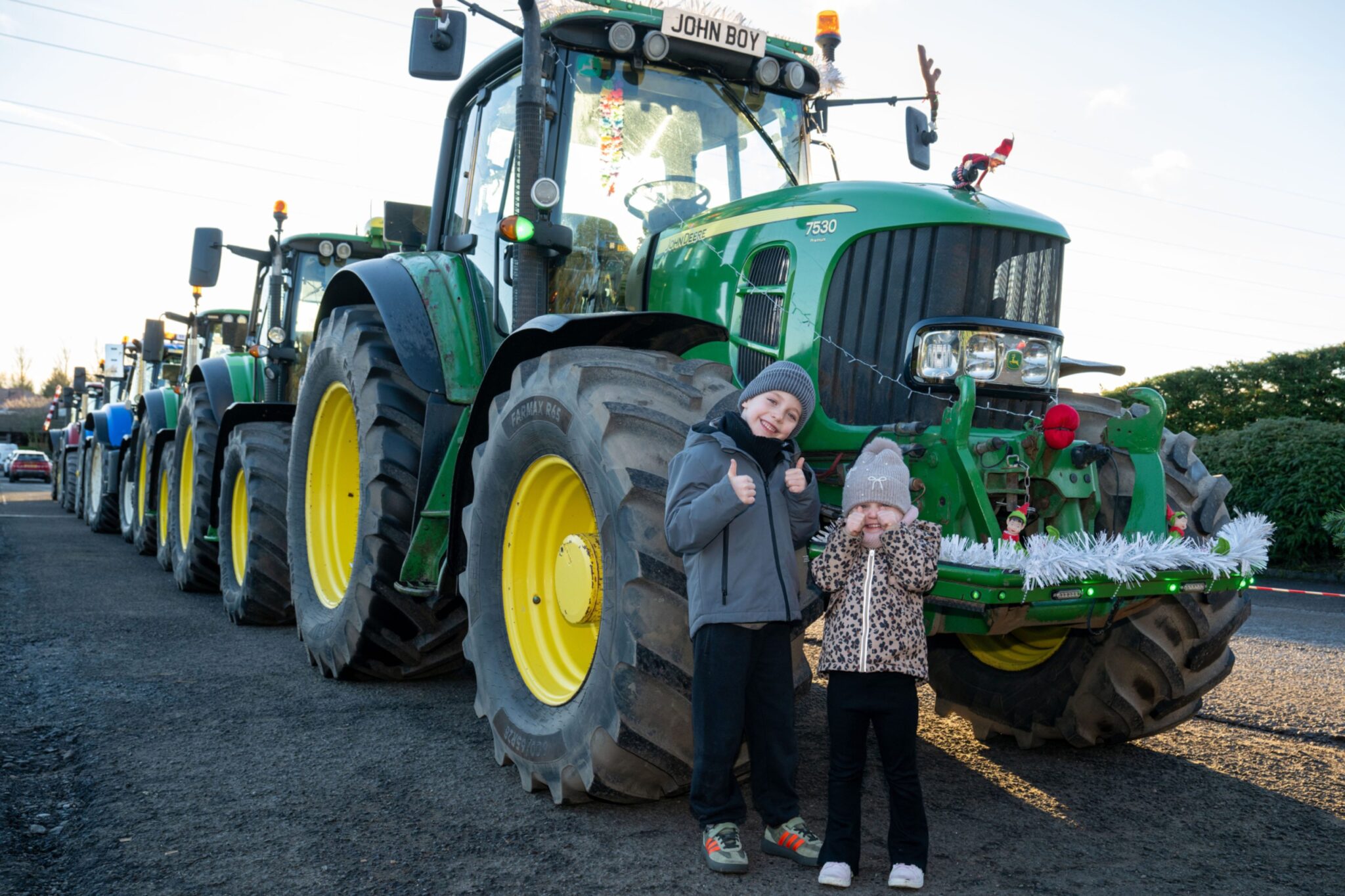 Strathmore tractor convoy travels through Angus towns and villages