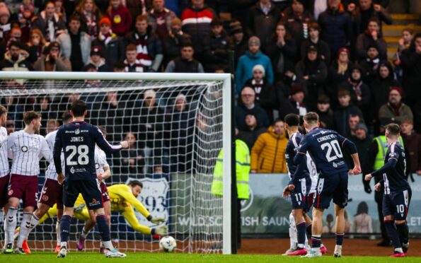 Dundee boss Steven Pressley curses Craig Gordon save v Hearts