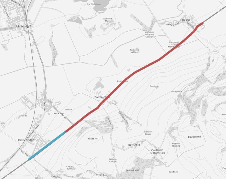 A914 works in Fife to disrupt drivers and pedestrians for six weeks
