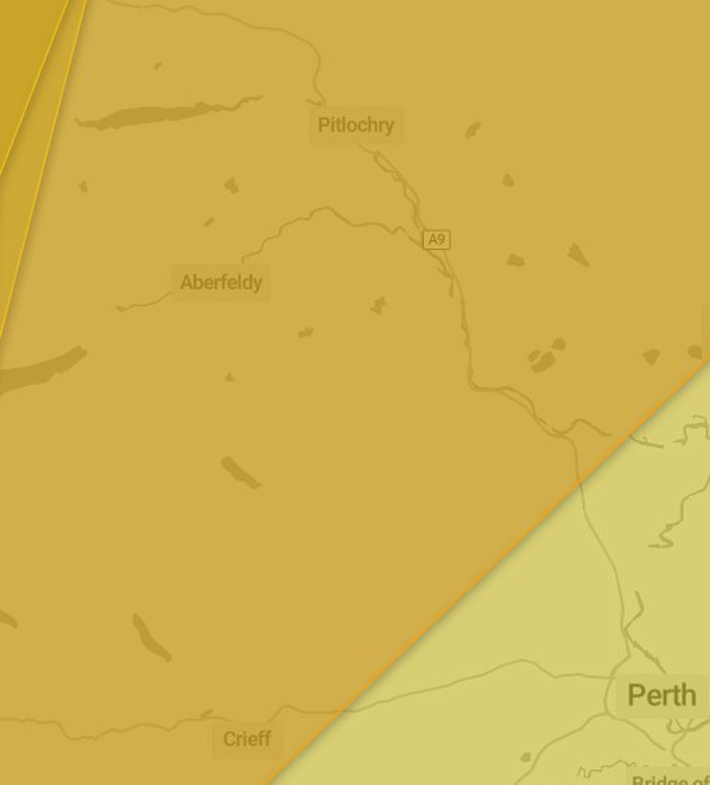 Amber snow warning for Perthshire, Stirlingshire and Angus