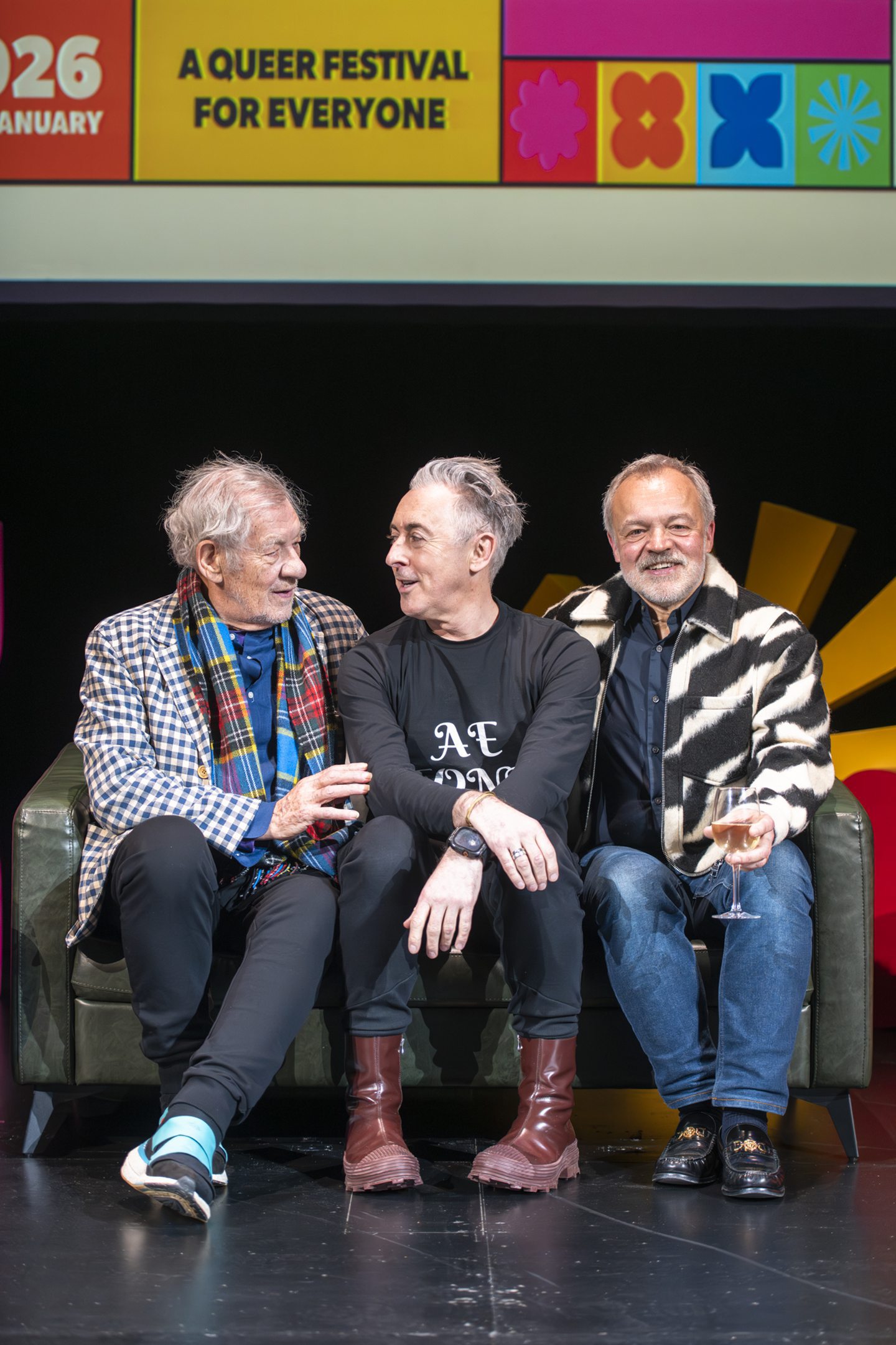 Ian Mckellen, Graham Norton & Alan Cumming at Pitlochry festival