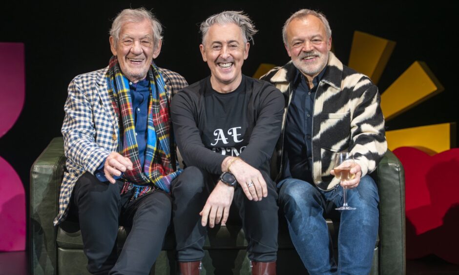 Ian Mckellen, Graham Norton & Alan Cumming at Pitlochry festival
