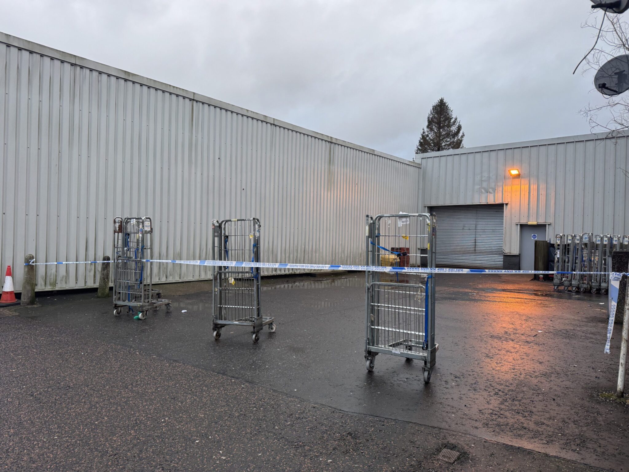 Police tape off Coupar Angus store after overnight incident