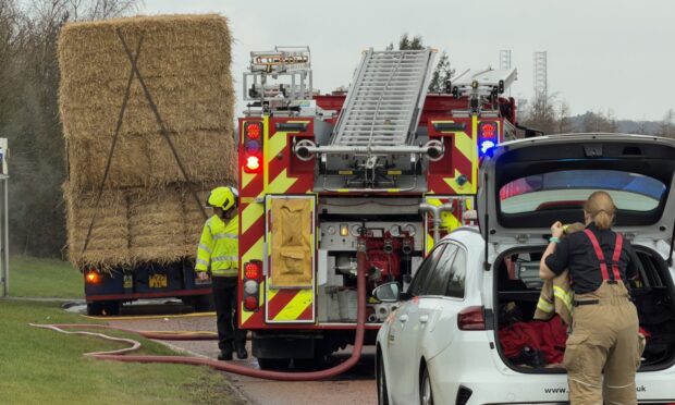 Firefighters tackle HGV fire on Arbroath Road in Dundee