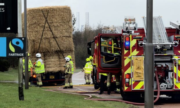 Firefighters tackle HGV fire on Arbroath Road in Dundee