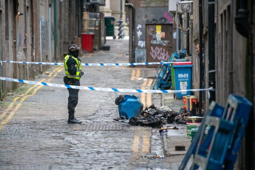 Three youths charged after major bin fires in Dundee city centre