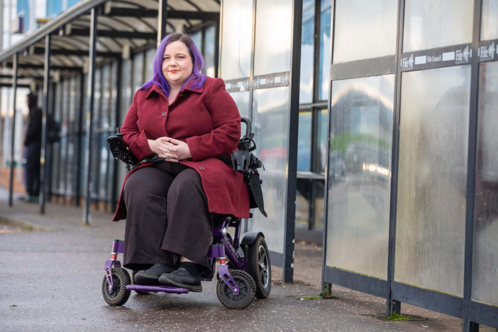 Fife wheelchair user 'stuck on the X24' due to too-long bus shelter
