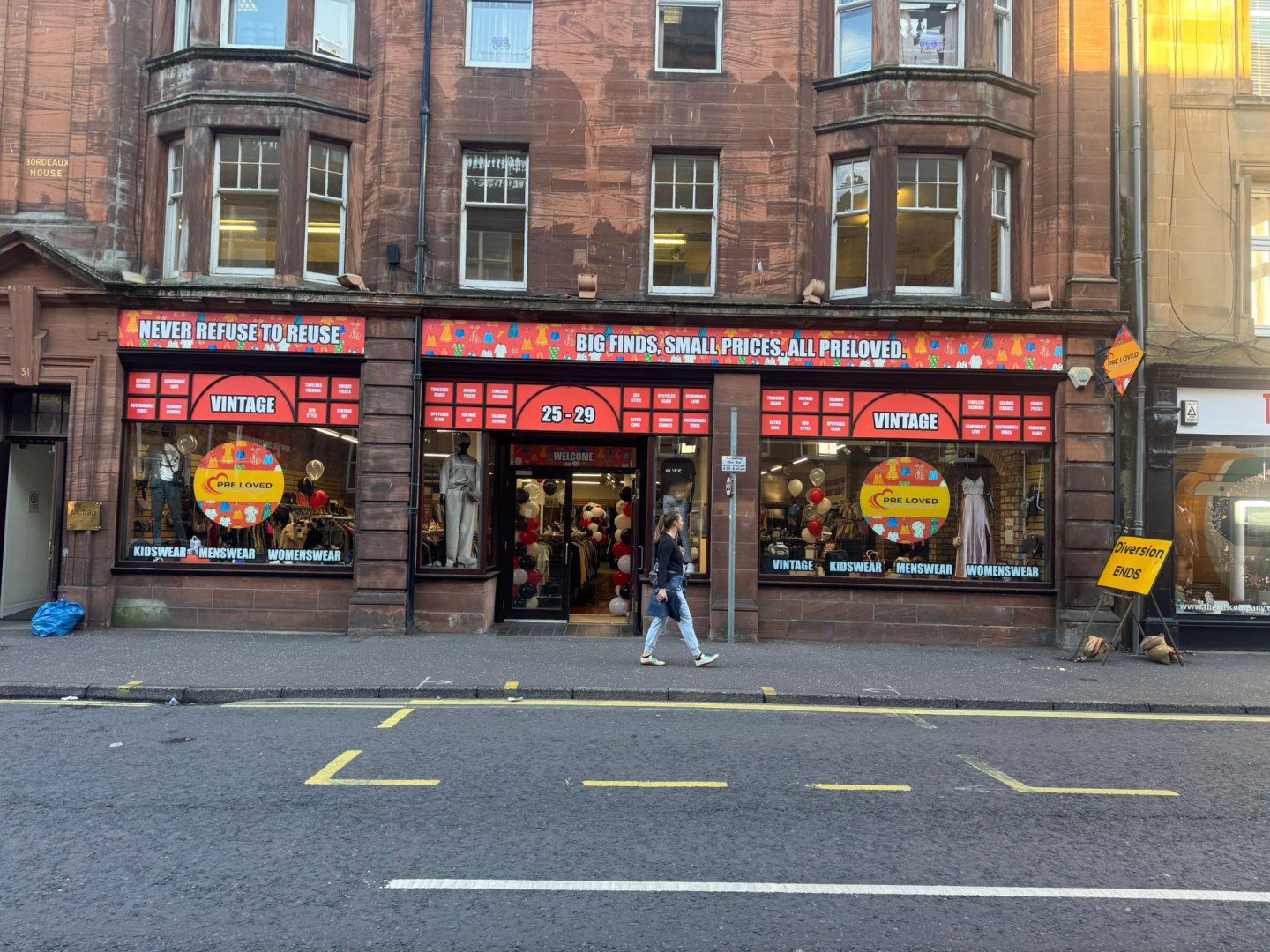 Customers queue for opening of Perth second-hand clothes store