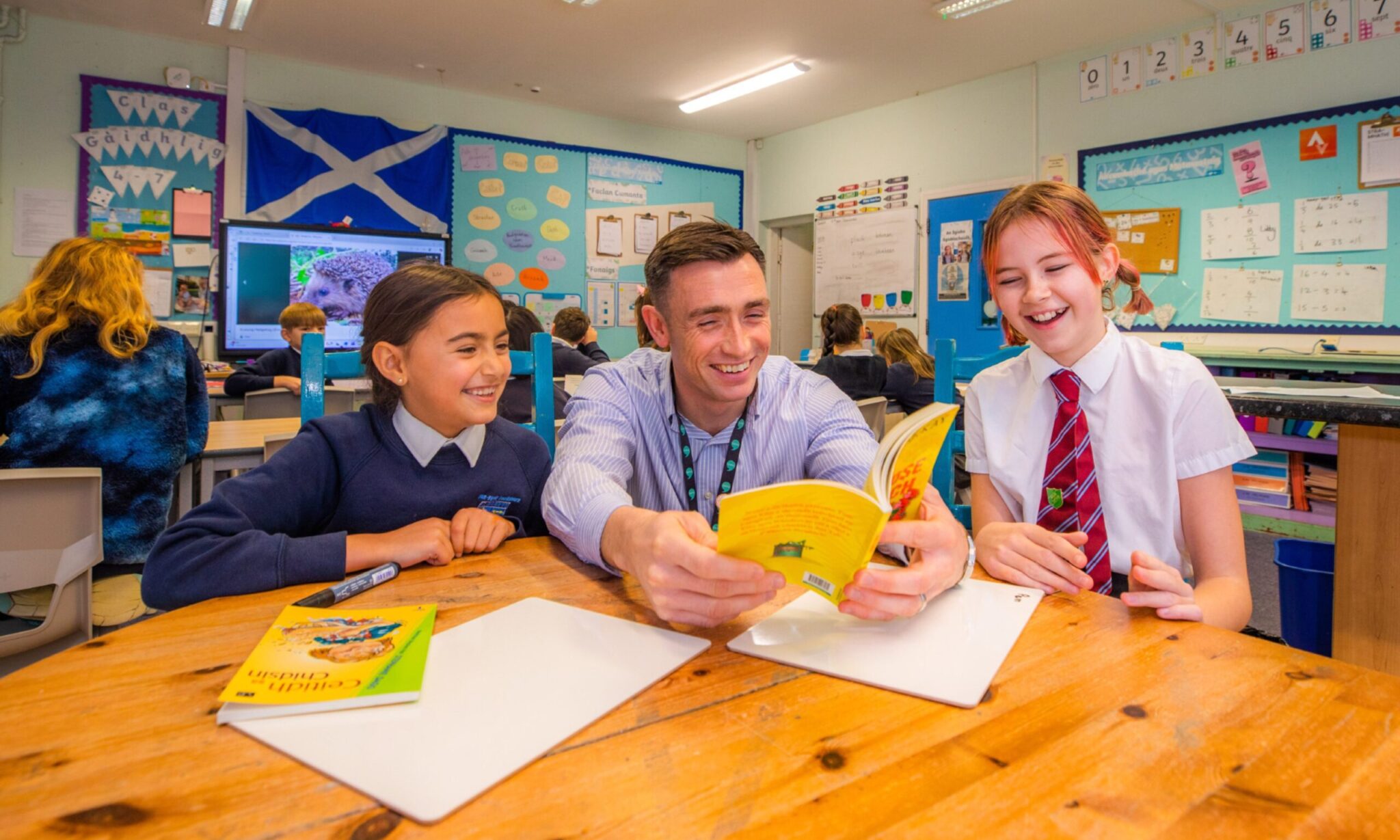 Goodlyburn Primary Gaelic pupils mostly from non-Gaelic families