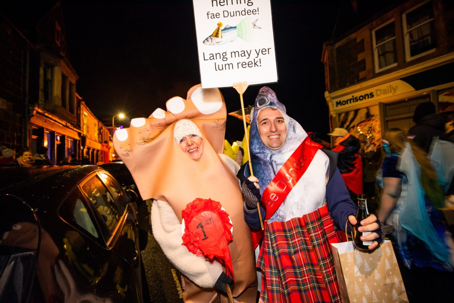 Comrie flambeaux tradition welcomes new year in Perthshire