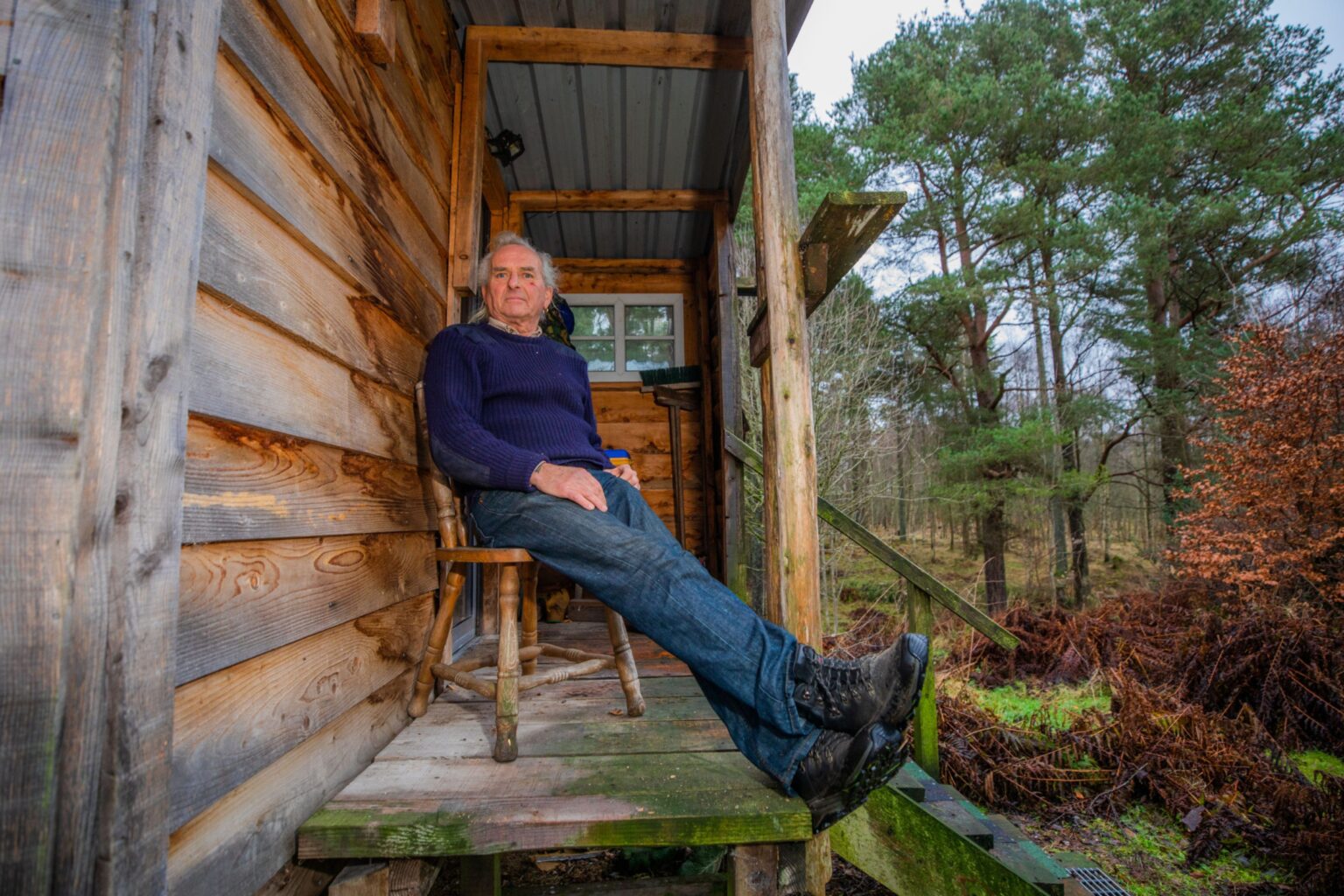 Why Dick Craig loves living off-grid in woods near Alyth