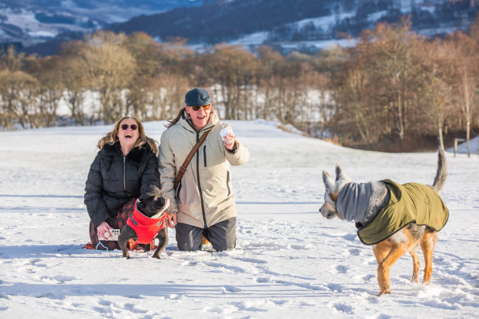 Perthshire winter snow: Families enjoy whiteout conditions