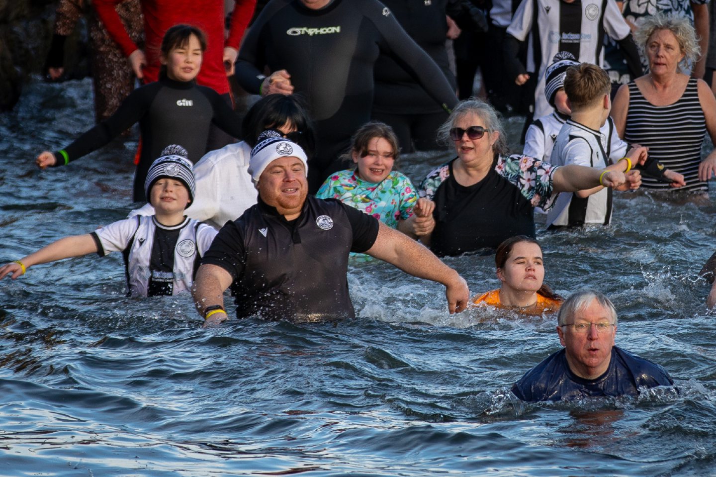 New year dook in Broughty Ferry brings festive fun