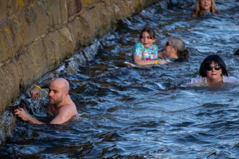New year dook in Broughty Ferry brings festive fun