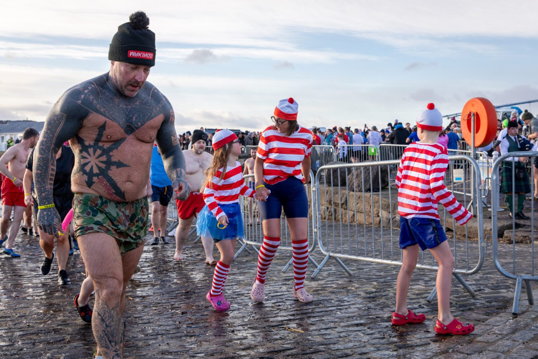 New year dook in Broughty Ferry brings festive fun