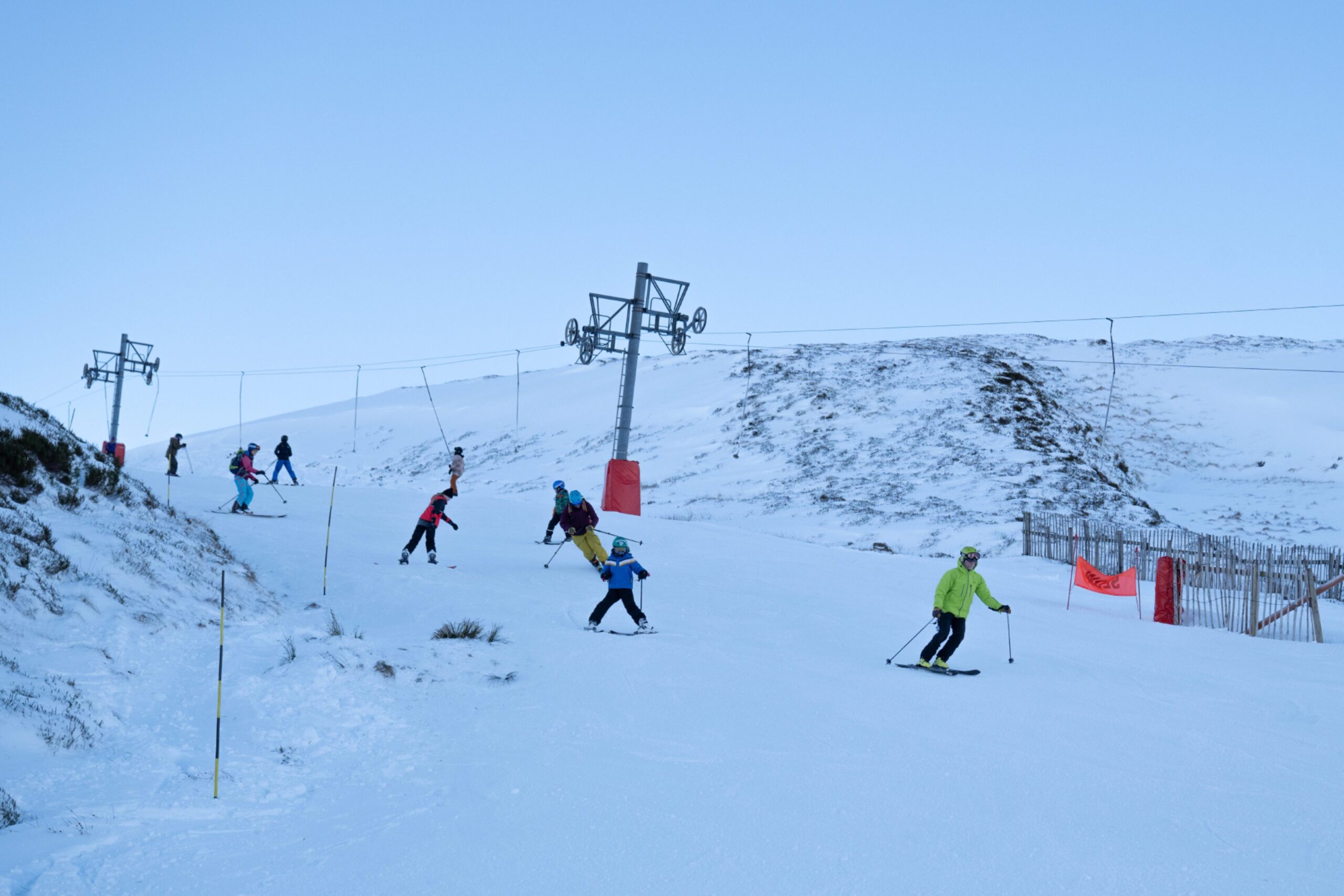 Glenshee skiing and snow scenes during Tayside and Fife freeze