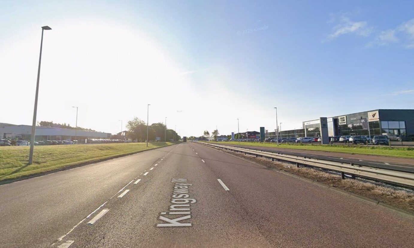 Roadworks on Dundee's A90 Kingsway due to incomplete project