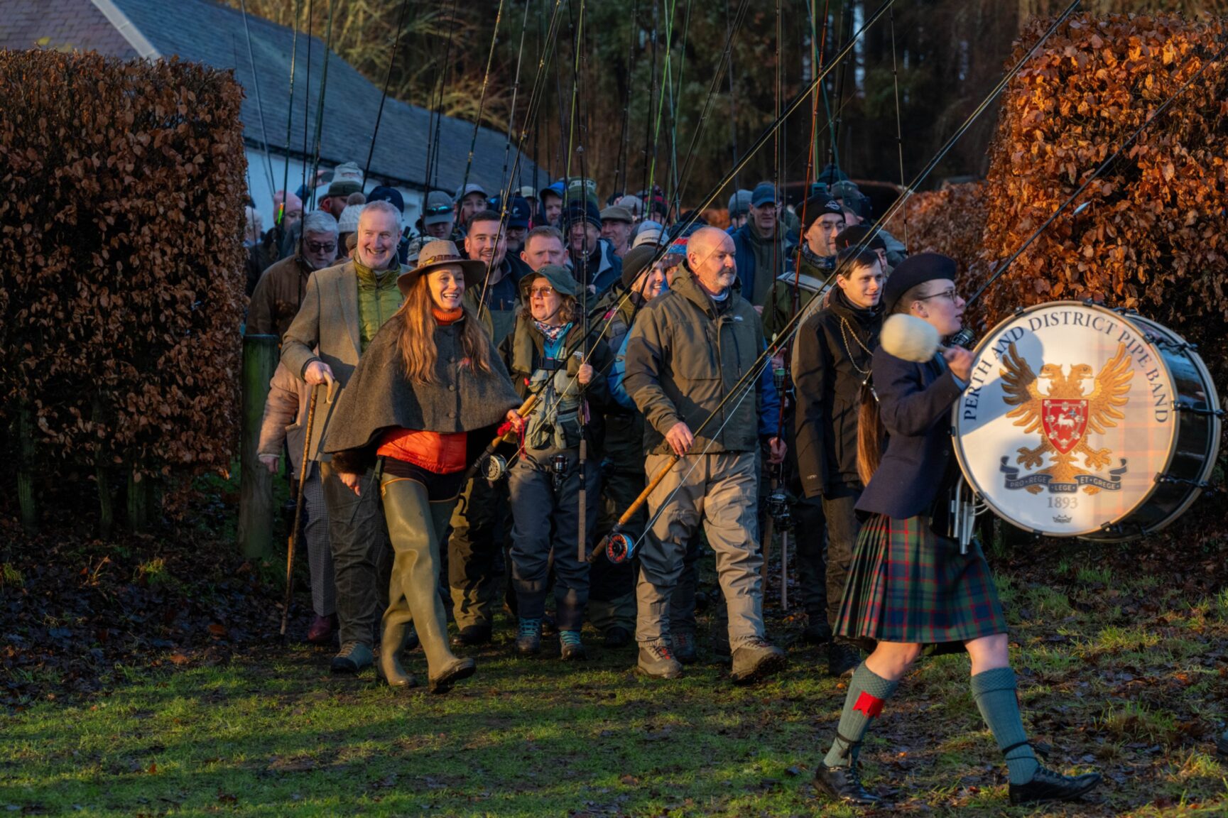 Scotland boss Steve Clarke opens Tay salmon fishing season