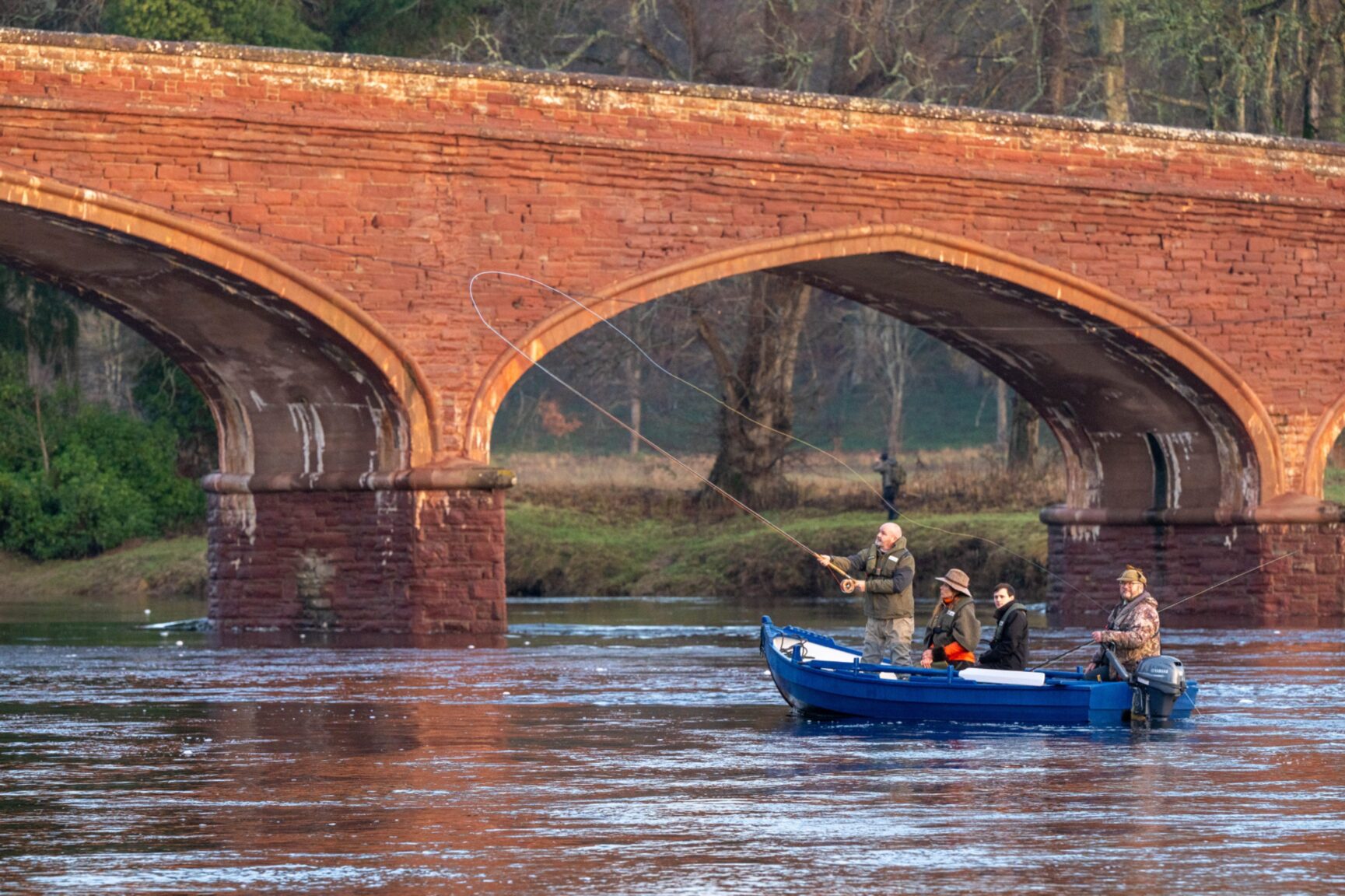 Scotland boss Steve Clarke opens Tay salmon fishing season