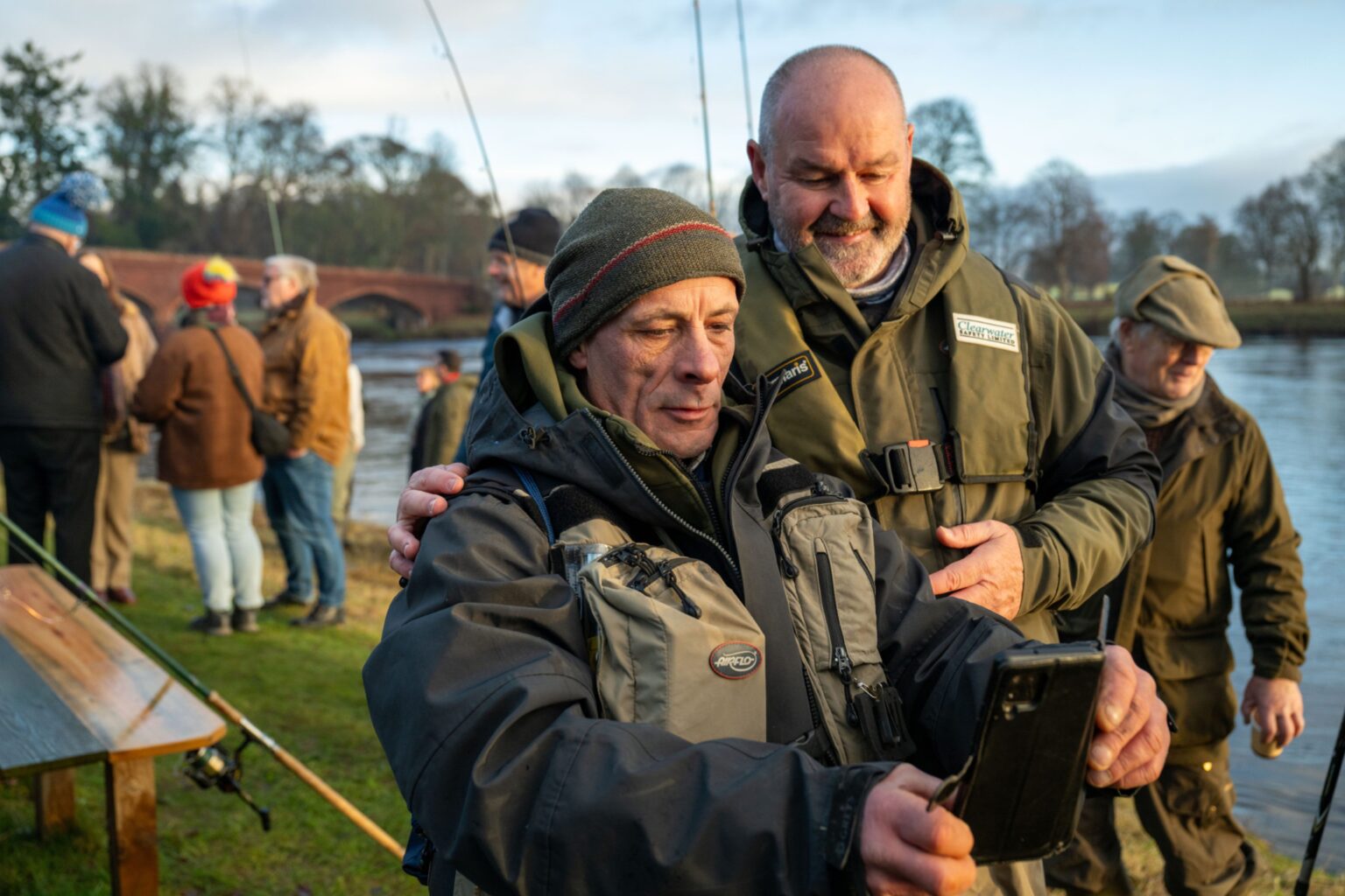 Scotland boss Steve Clarke opens Tay salmon fishing season