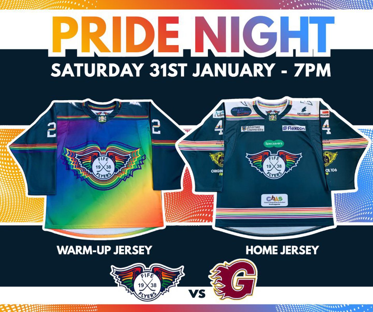Wife of Fife Flyers star says he skipped warm-up over Pride jerseys