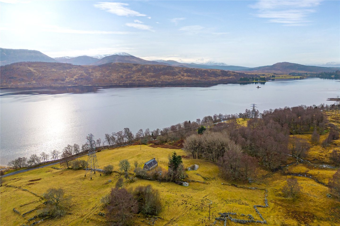 Remote Loch Rannoch cottage with spectacular views for sale