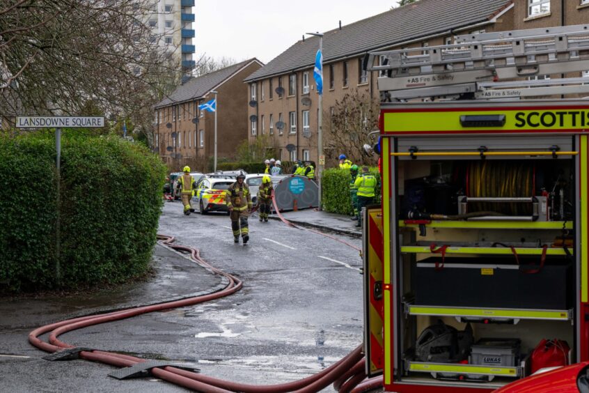 Fire 'completely destroys' roof of Lochee flat as locals evacuated