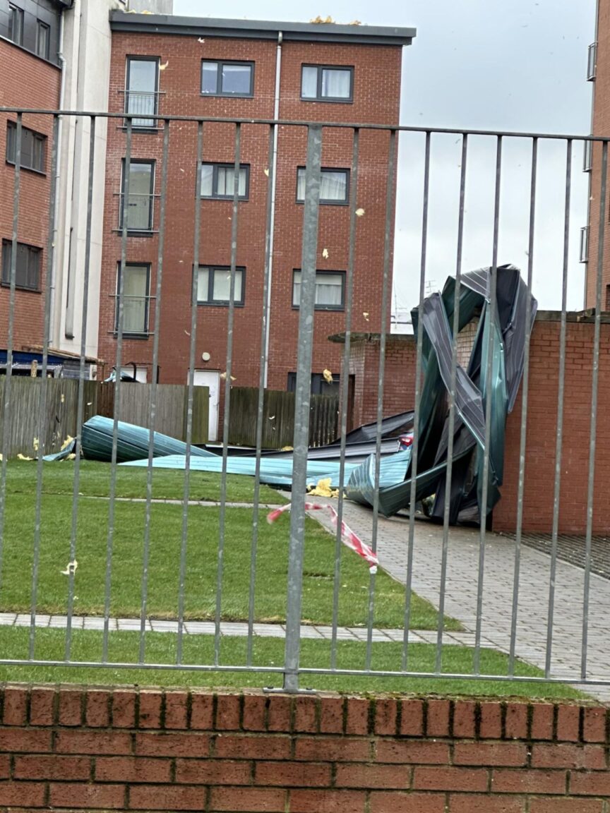 Repair bill after roof torn off Dundee flats during Storm Eowyn