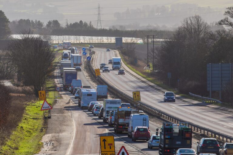 When will A90 roadworks between Dundee and Perth end?