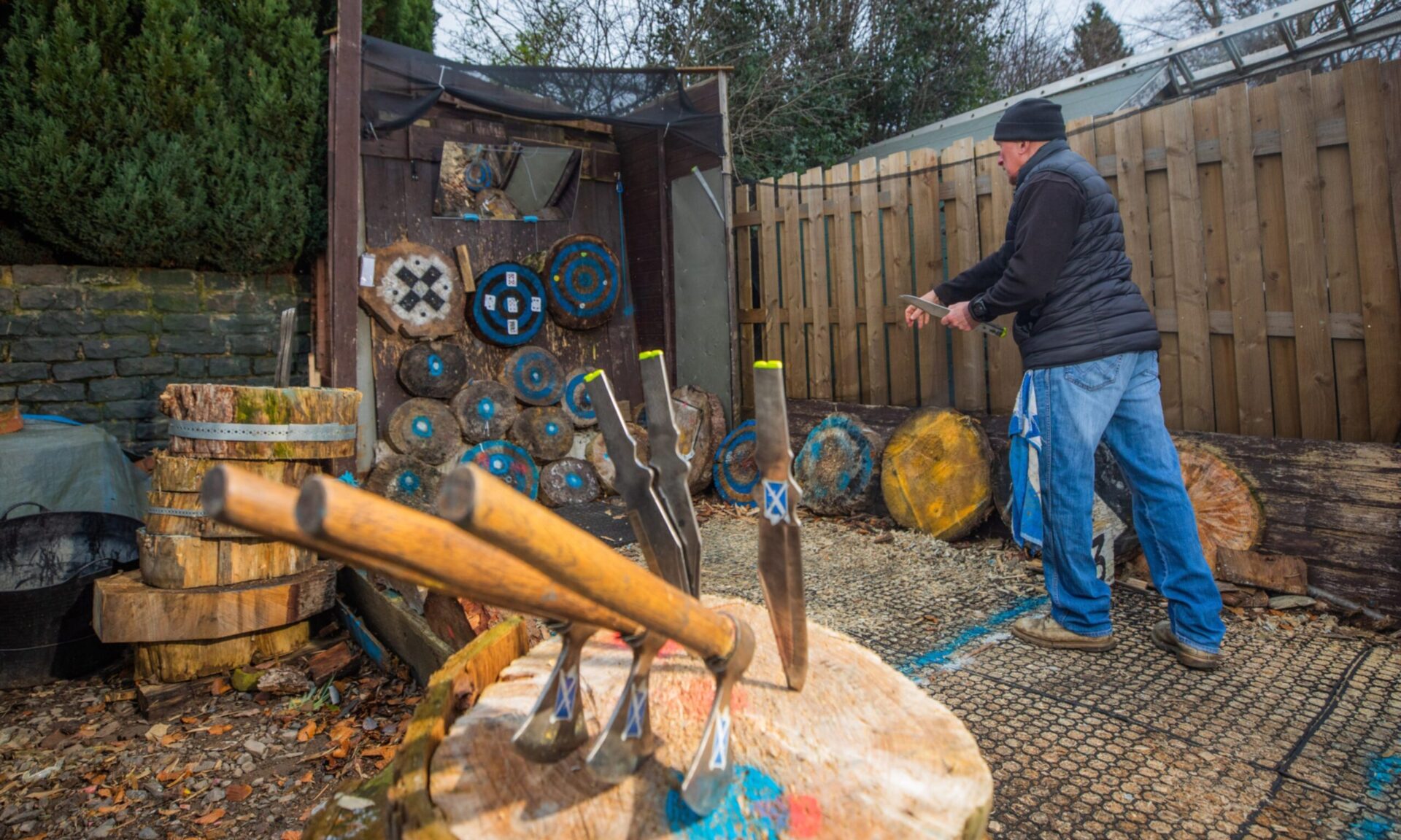 Knife-throwing Scone pensioner gears up for world championship bid
