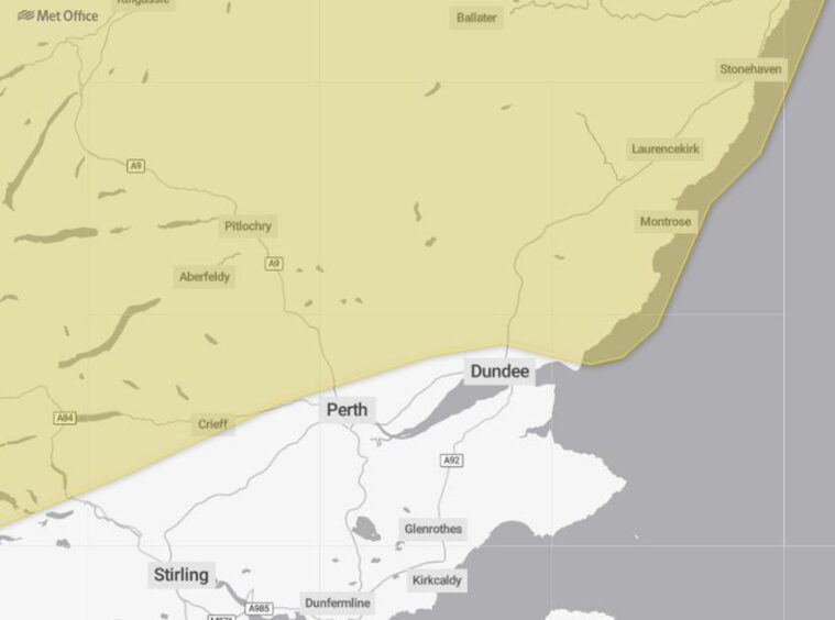 Snow and sleet forecast across Perthshire and Angus