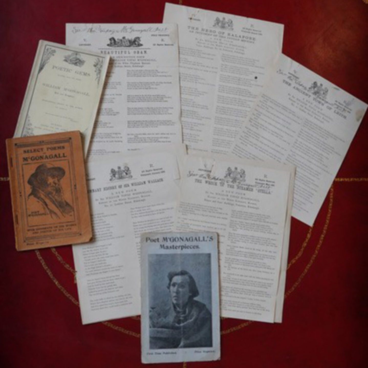 'Lost' poems of Dundee's William McGonagall to go under hammer