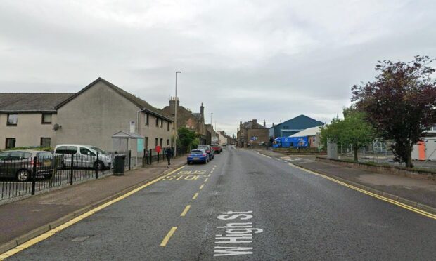 Hunt for suspect after car set on fire in Forfar