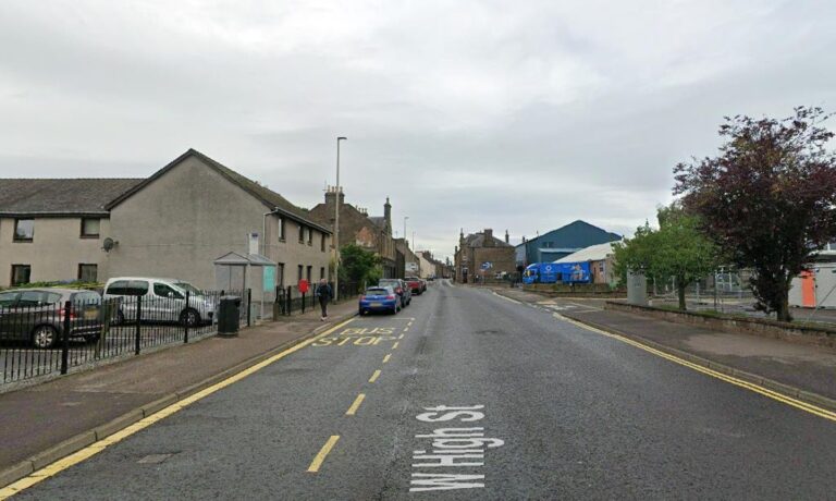Hunt for suspect after car set on fire in Forfar
